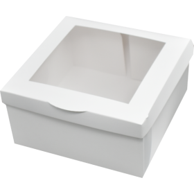 Cutii Albe cu display 15x15x8 cm